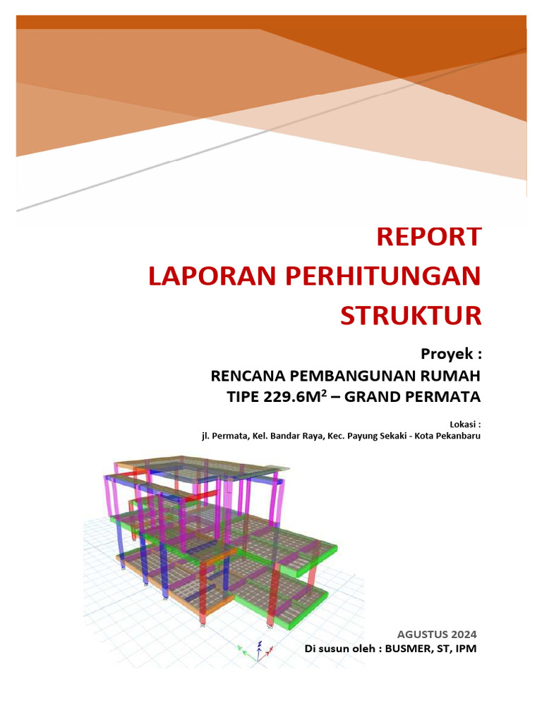 Hitungan Struktur Grand Permata | PDF