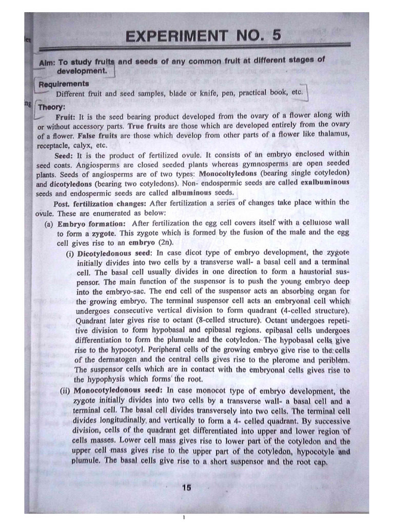 Botany Practical-1 | PDF