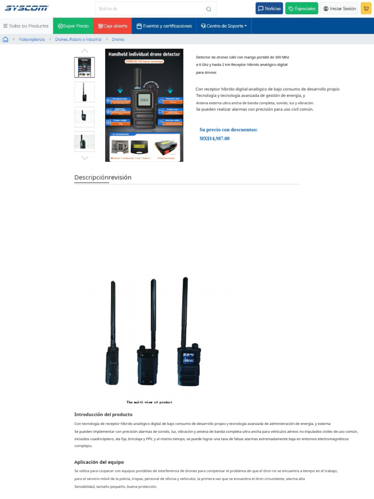 Syscom S10 | PDF | Vehículo aéreo no tripulado | Antena (Radio)