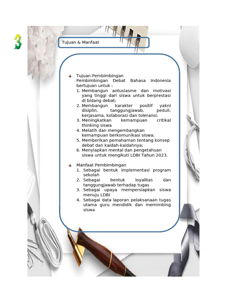 Tujuan & Manfaat LDBI | PDF