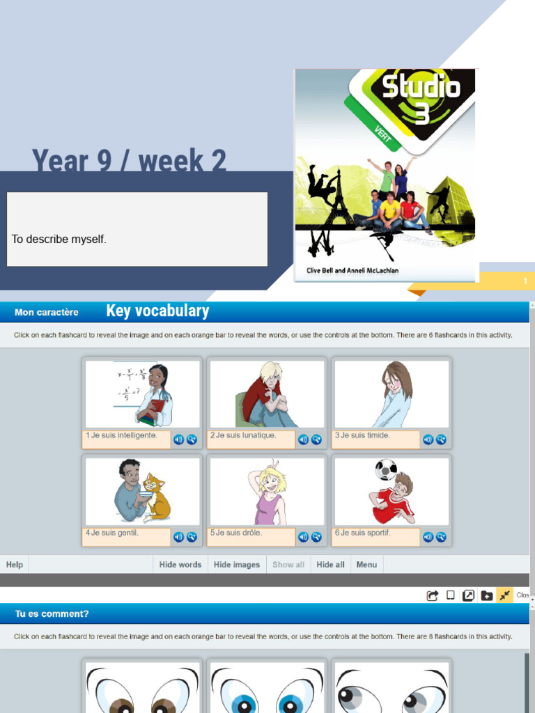 Year 9 French Week 2 | PDF