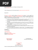 Application For Forwarding Letter | PDF