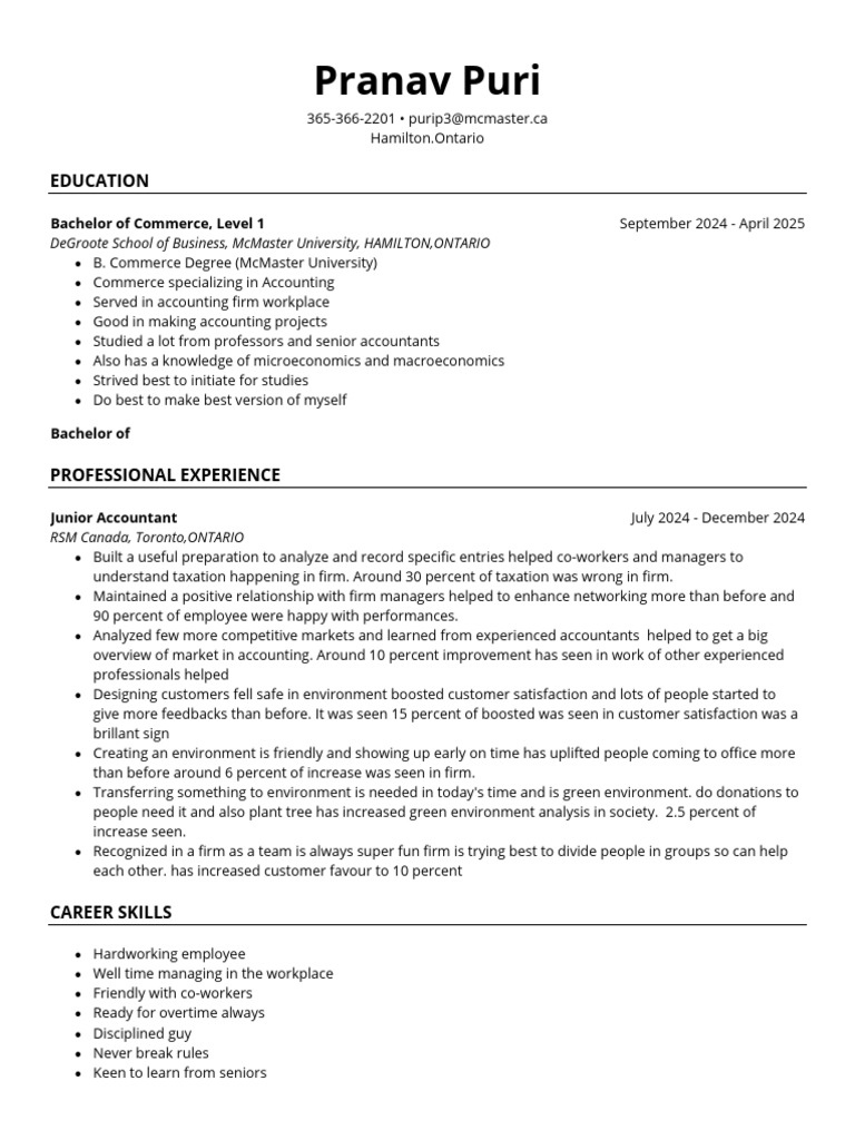 resume 3 | PDF | Economies | Business