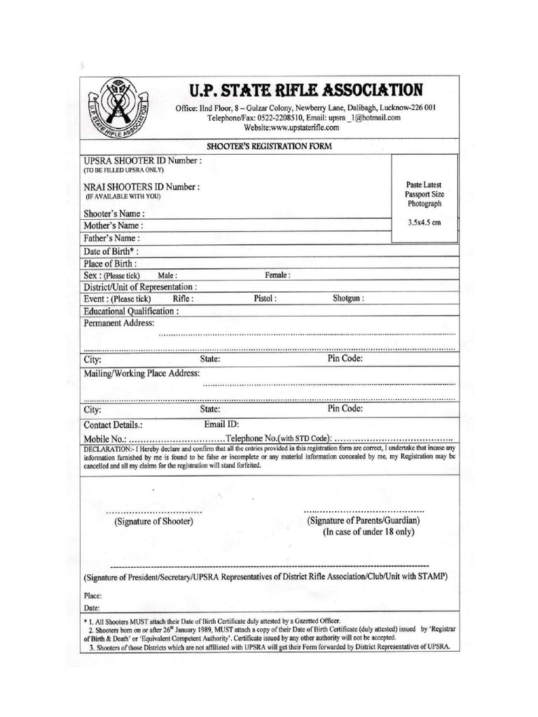 Shooters_ID_Form | PDF