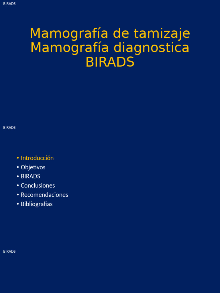 BIRADS - categorias | PDF