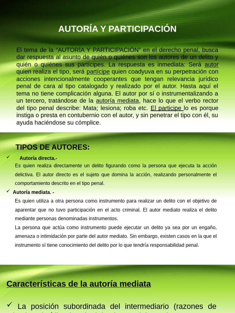 AUTORIA Y PARTICIPACION | PDF | Justicia | Crimen y violencia