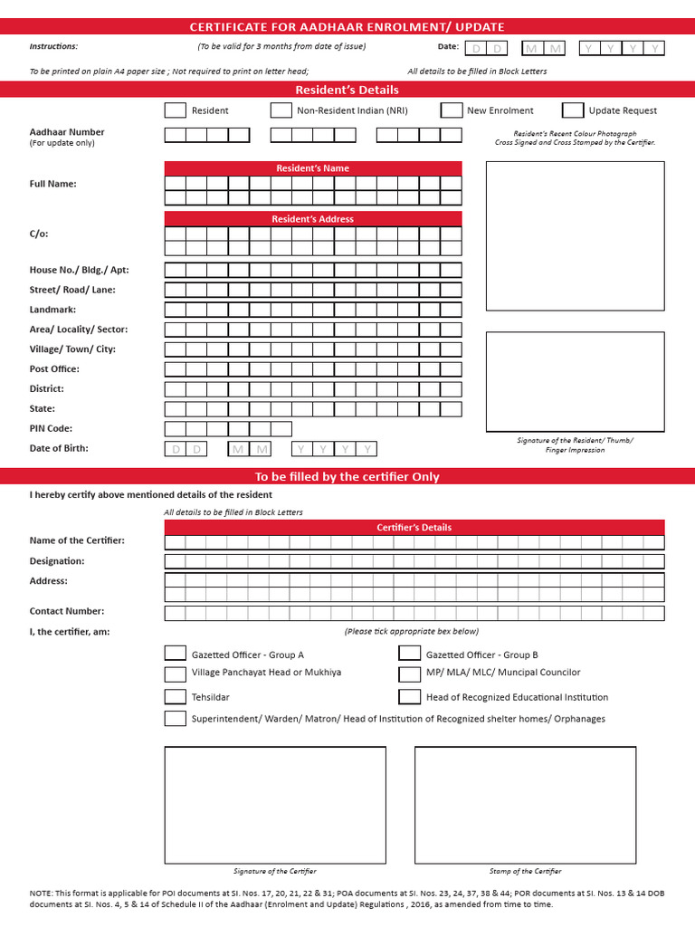 aadh update | PDF | Government | Authentication