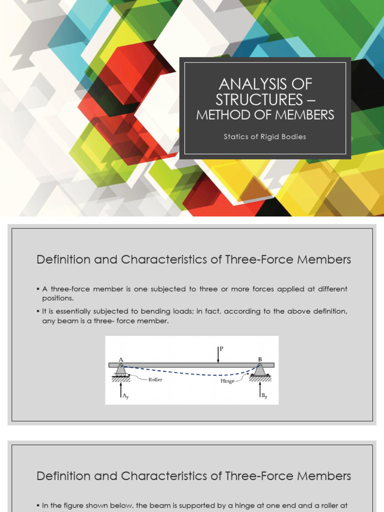 Three-Force Members Analysis Guide | PDF | Beam (Structure) | Bending