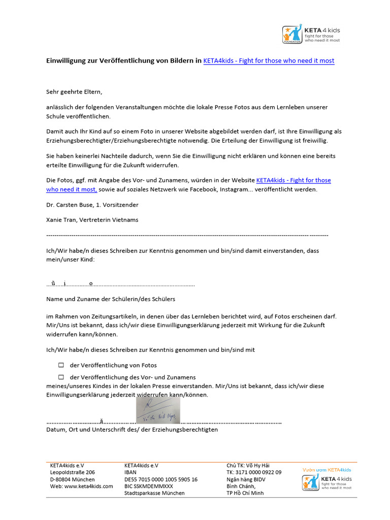 Einwilligung | PDF