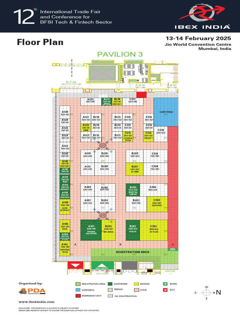 IBEX INDIA 2025 Floor Plan | PDF