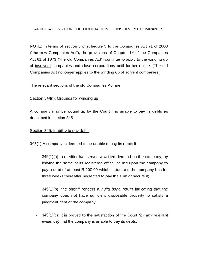 16-04-2020 - Liquidation Applications | PDF | Liquidation | Insolvency