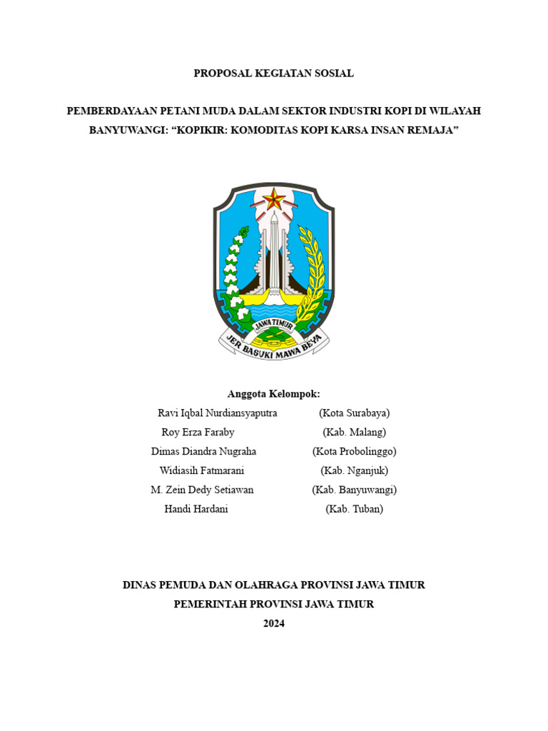 PROPOSAL KOPIKIR - KEL. 5 (FIX) | PDF
