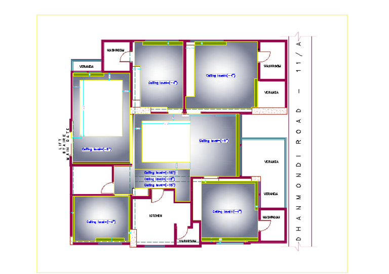 FALSE CEILING LAYOUT | PDF