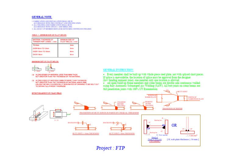 General Note | PDF | Welding | Construction