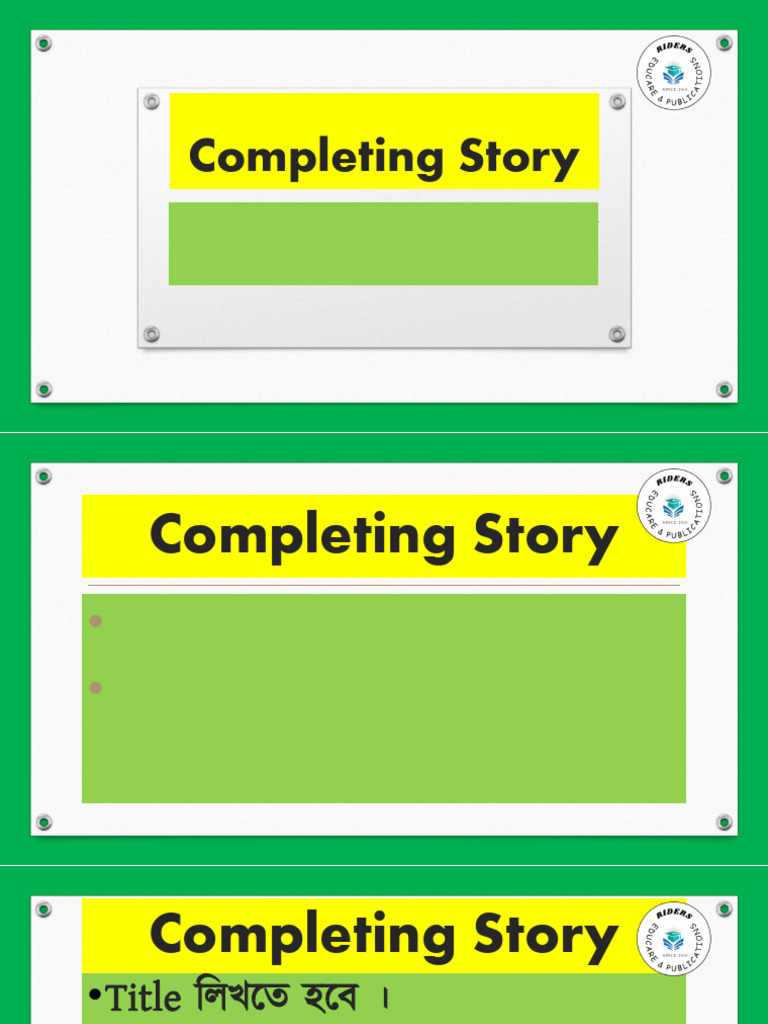 Completing Story | PDF