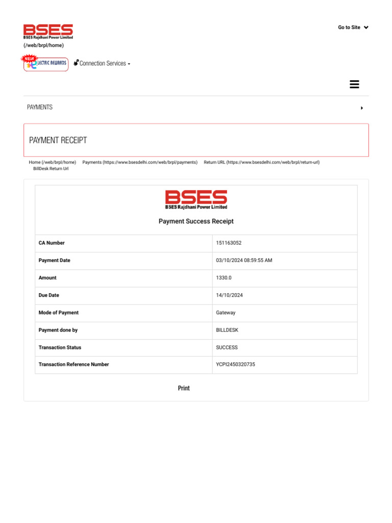 BSES Rajdhani Power Limited | PDF