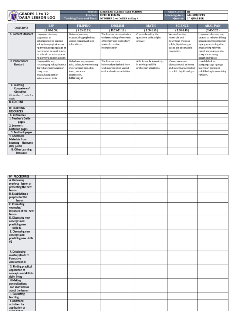 Quarter 1 Week 6 Day 2 | PDF | Learning | Cognitive Science