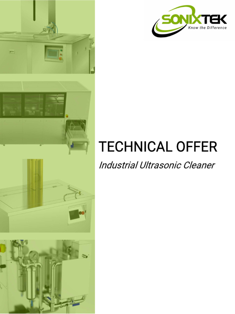 Sonixtek AU-2000 Ultrasonic Cleaner Offer | PDF | Programmable Logic ...