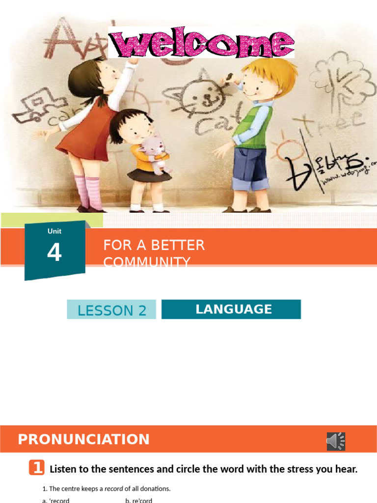 Unit 4 For A Better Community Lesson 2 Language | PDF | Linguistics | Grammar