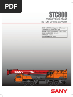 STC800 Sany | PDF | Crane (Machine) | Manufactured Goods