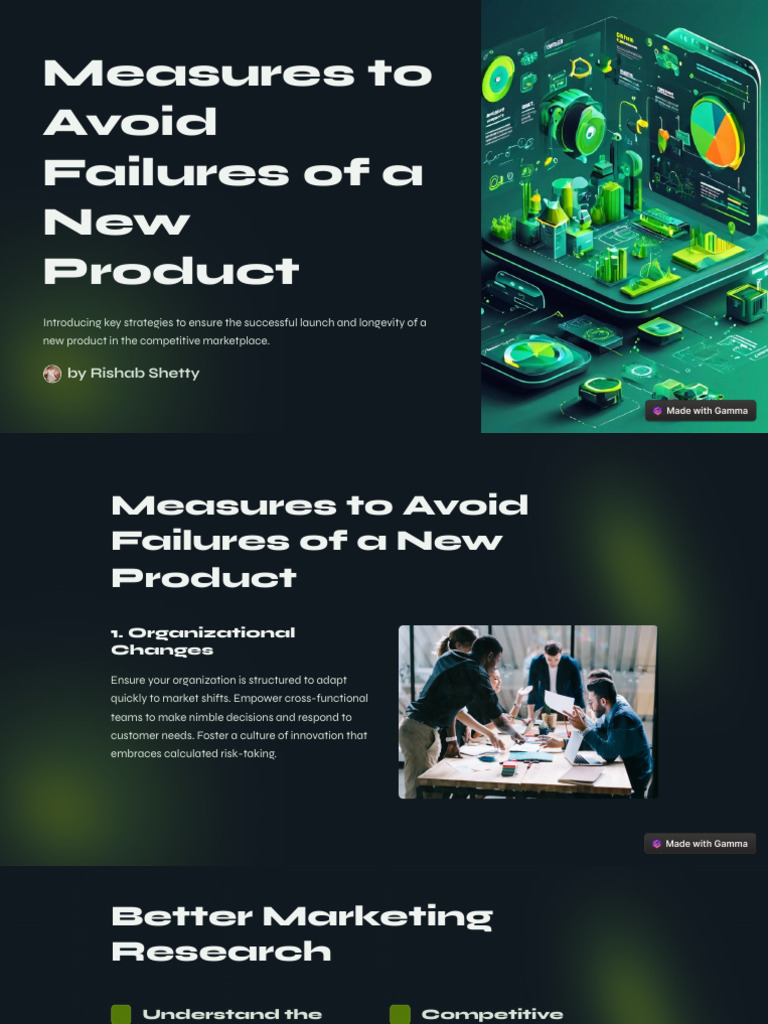 Measures to Avoid Failures of New Product | PDF | Business