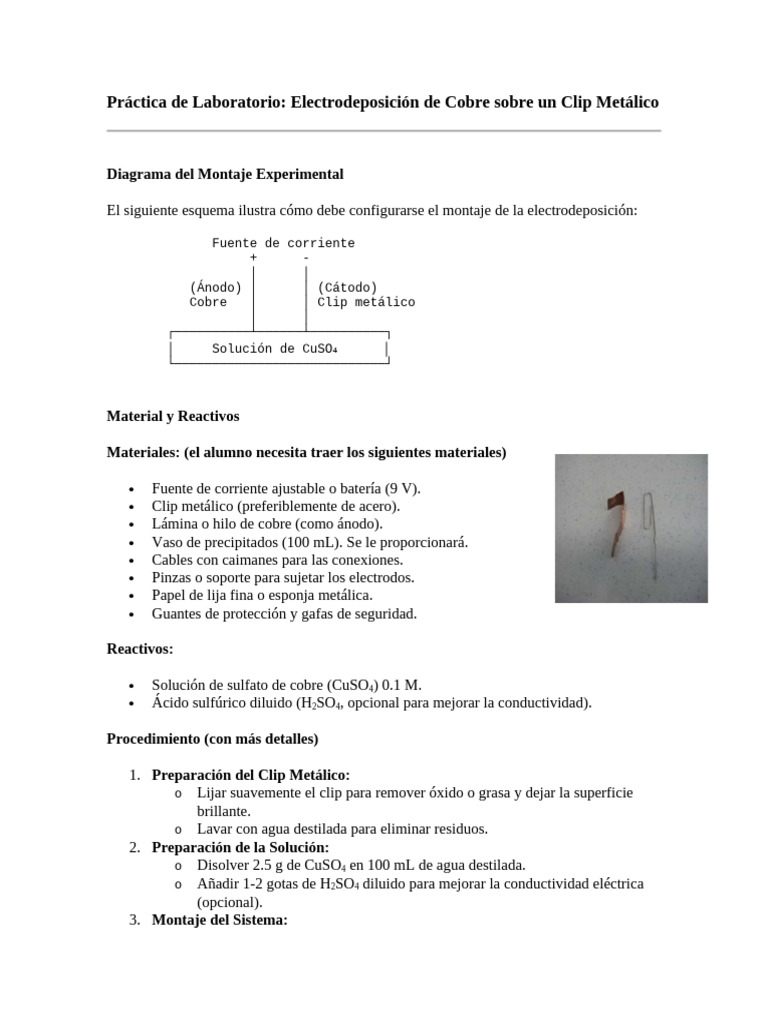 Práctica 2 de Fisicoquímica II (Electroquímica) | PDF | Electricidad | Materiales