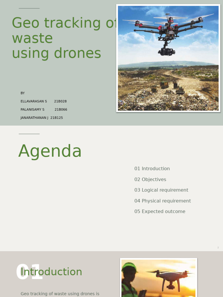 Geo Tracking of Waste Using Drones | PDF | Unmanned Aerial Vehicle | Waste