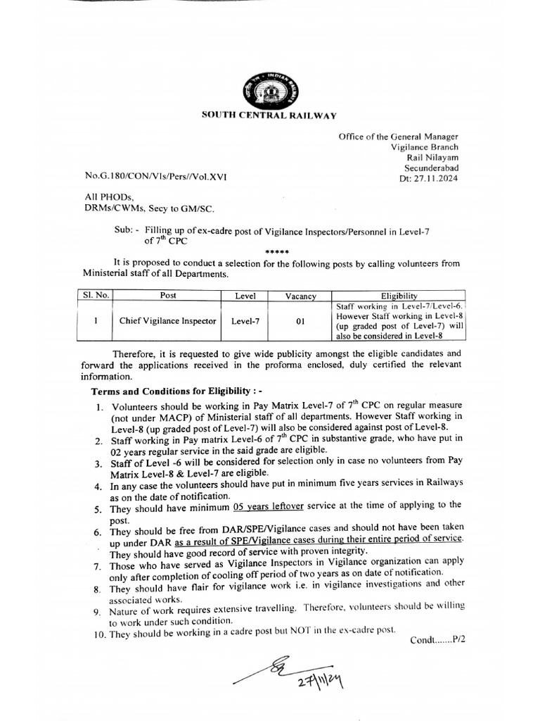 CVI Personnel Notification | PDF