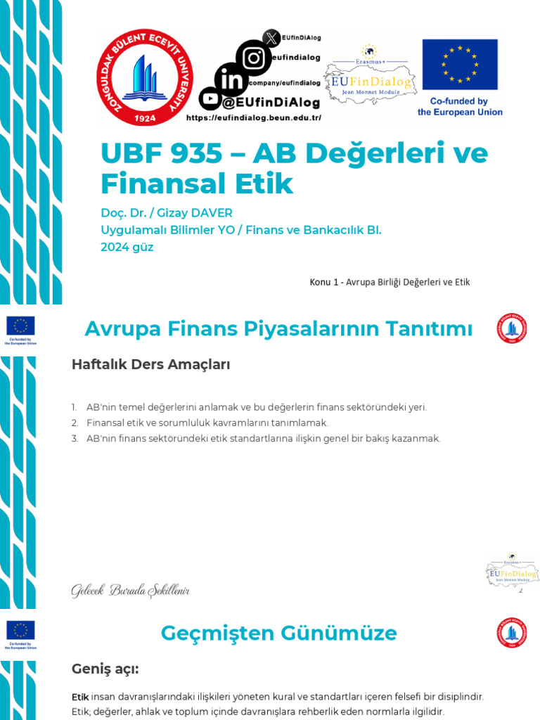Powerpoint-Sunum-Turkuaz - EUfinDiAlog - UBF935 - Konu1 | PDF