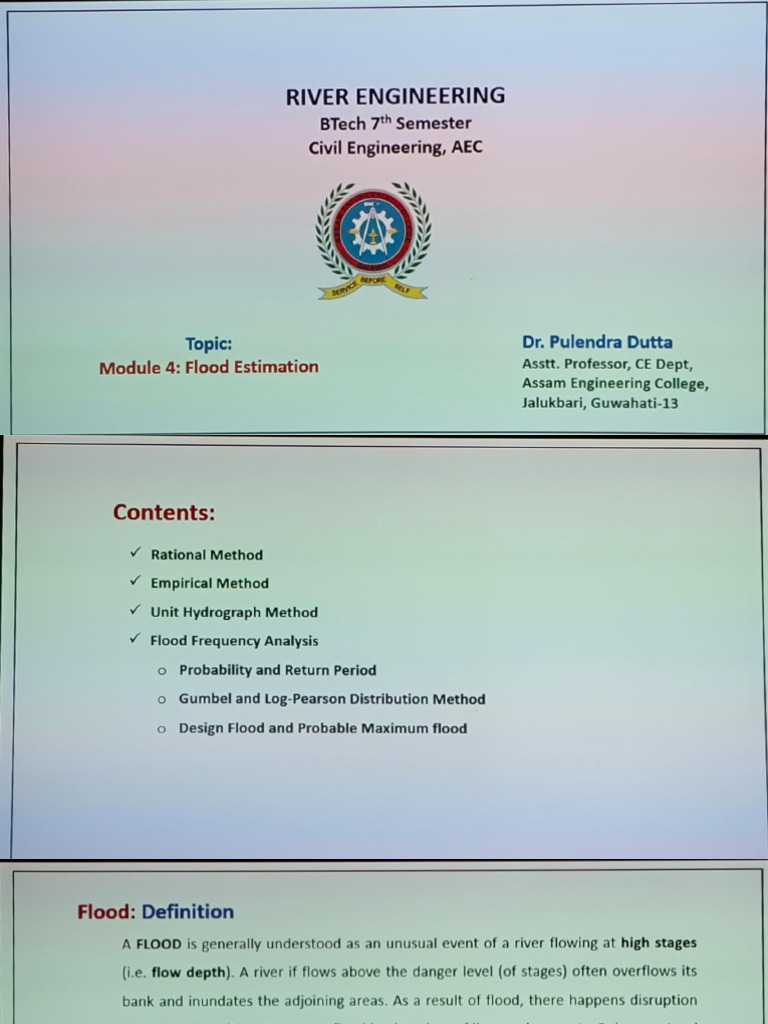 Module 4 Flood Estimation Pdf