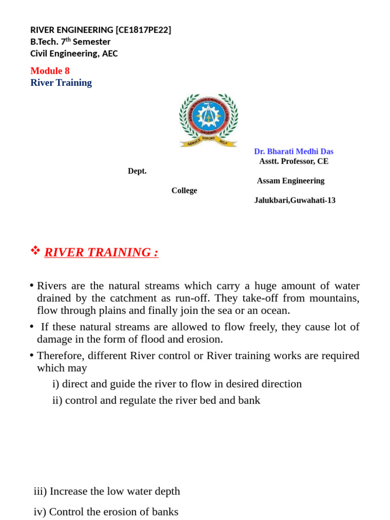 River Eng. Module 8 | PDF | Levee | River