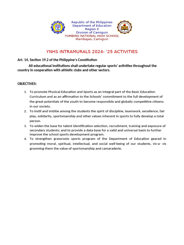 INTRAMS-2024 | PDF | Sports