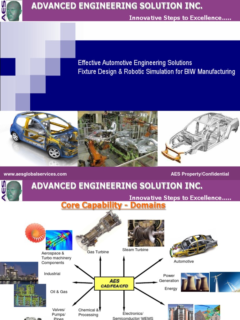 AES BIW Fixture Simulation | PDF | Simulation | Engineering