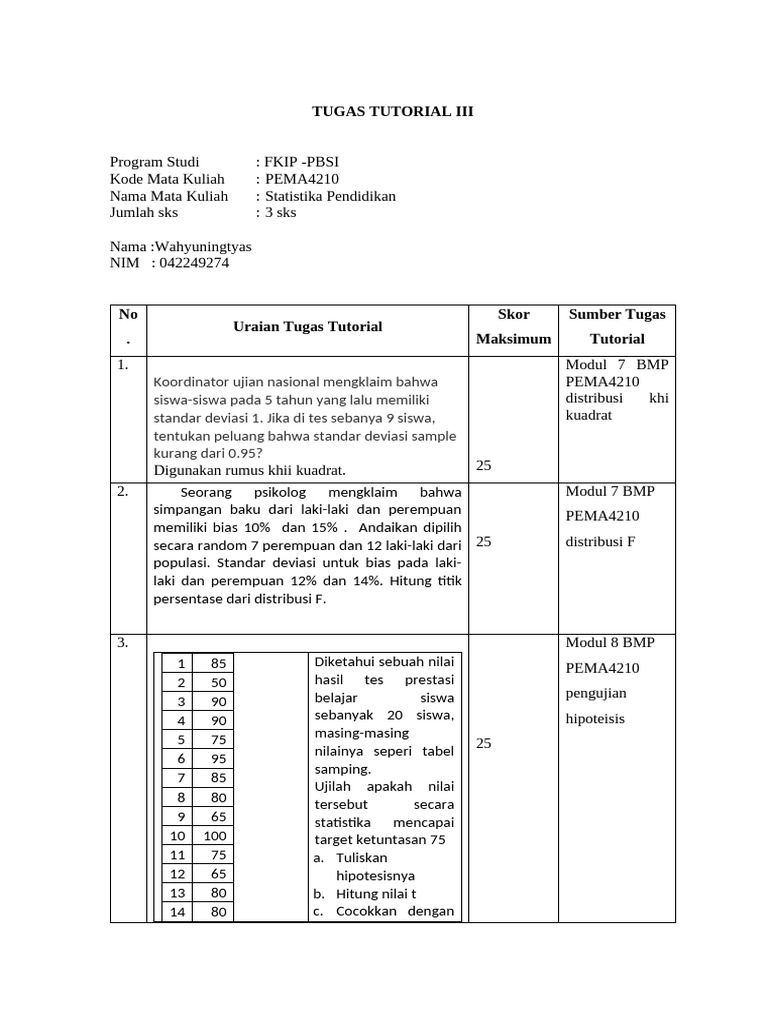 Tugas Tutorial 3 | PDF
