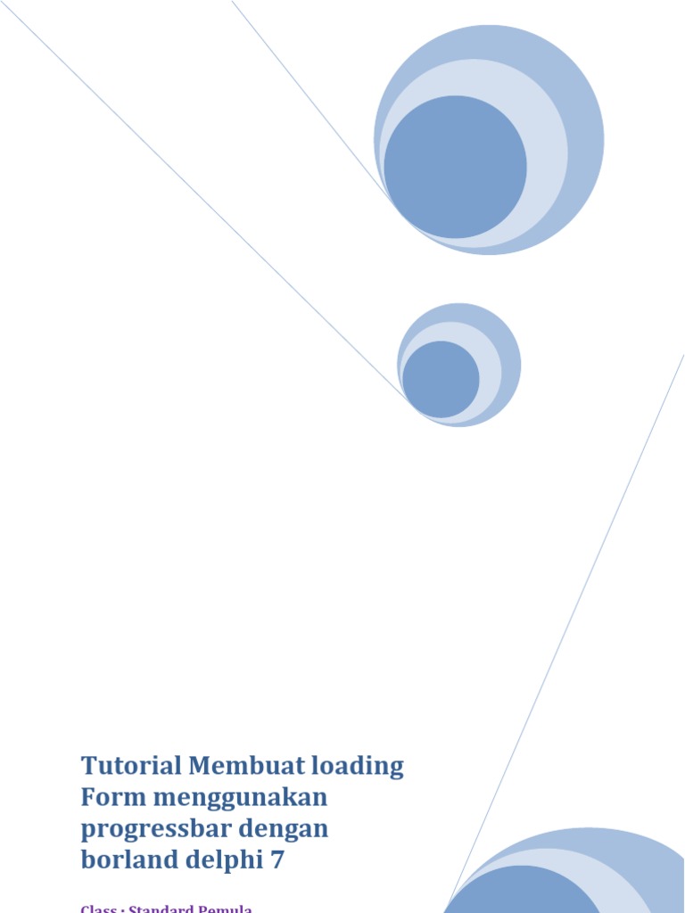 Tutorial Membuat Loading Form Menggunakan Progress Bar Dengan Borland ...
