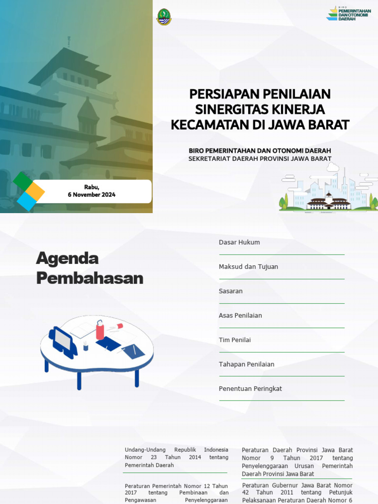 Persiapan Penilaian Sinergitas Kinerja Kecamatan Tahun 2025 | PDF