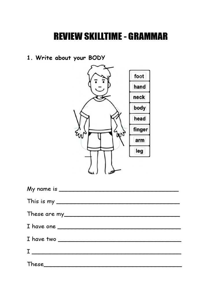 Grammar Skills Review Worksheet | PDF