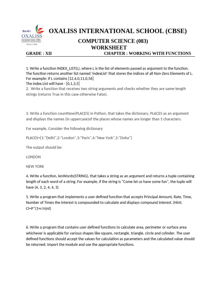 User Defined Functions | PDF