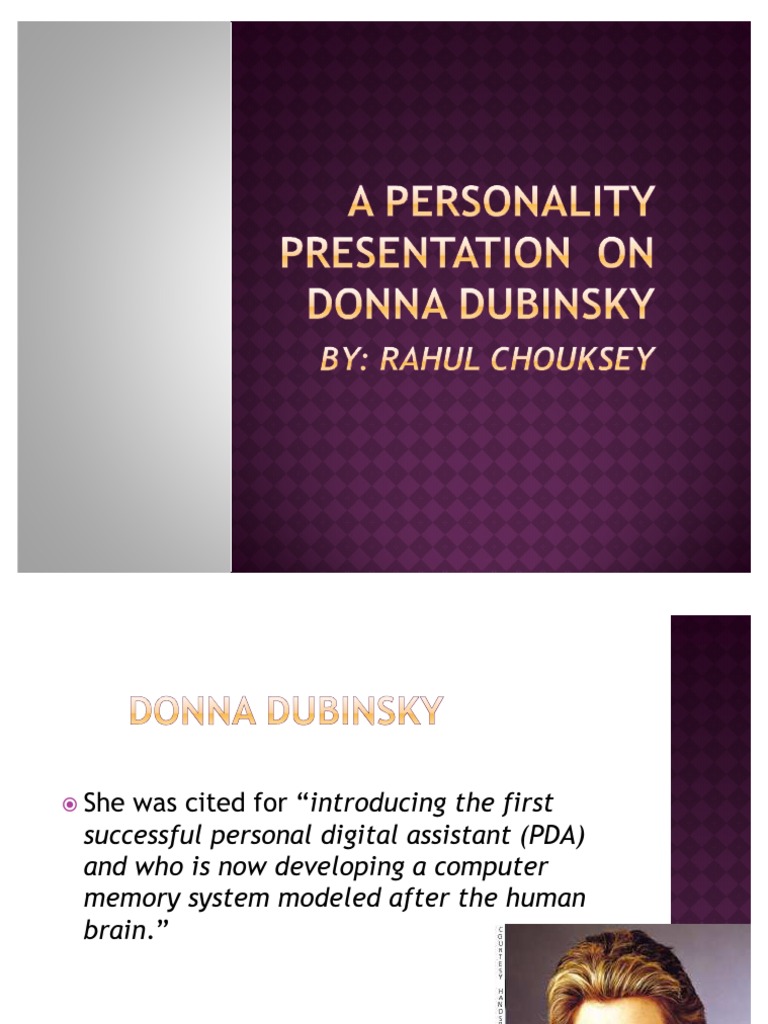 Donna Dubinsky: The Businesswoman Behind the First Successful Personal ...