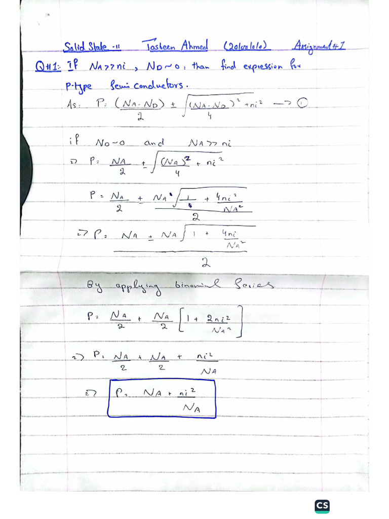 solid state assignment 1&2 S.c | PDF