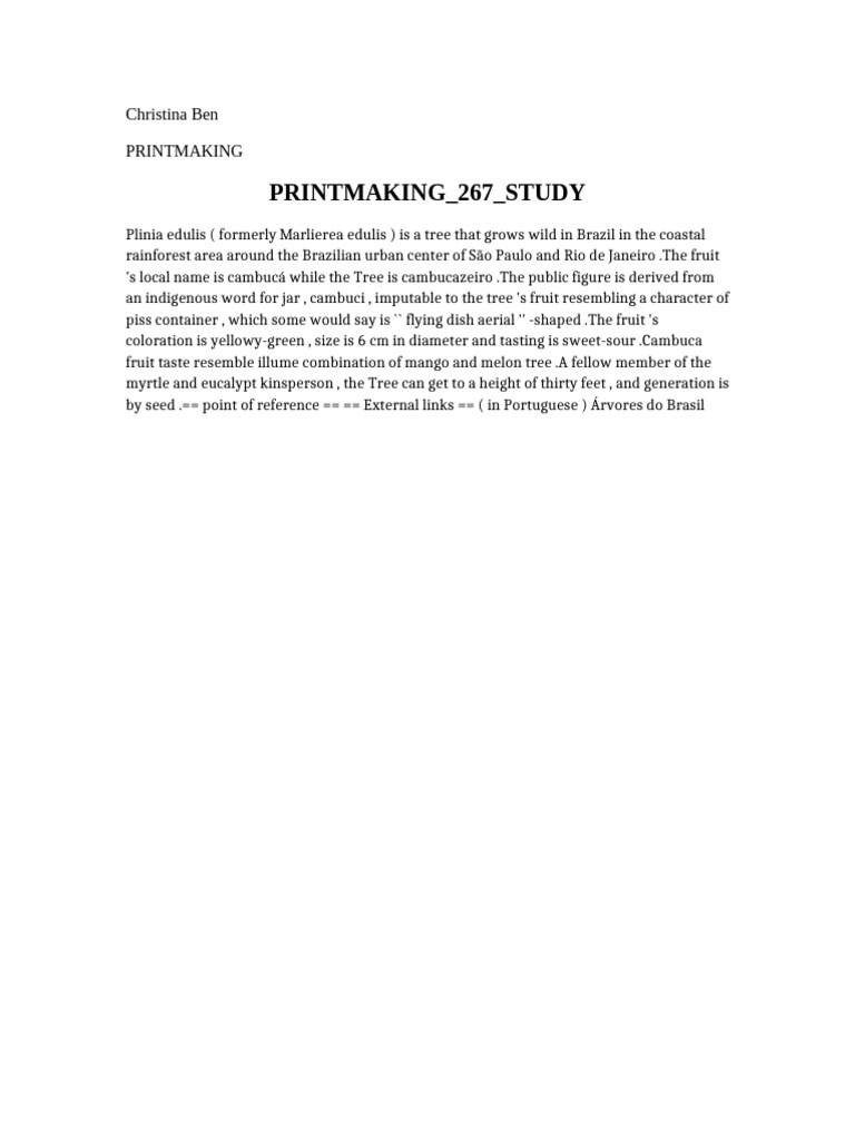 Printmaking 267 Study | PDF