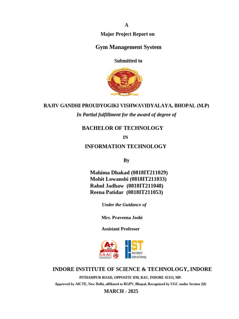 Chapter 0 COVER PAGE & CERTIFICATES | PDF | Computing | Software ...