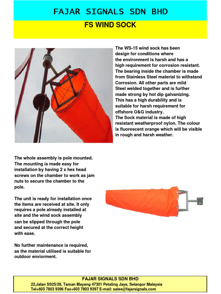 windsock | PDF | Corrosion | Steel
