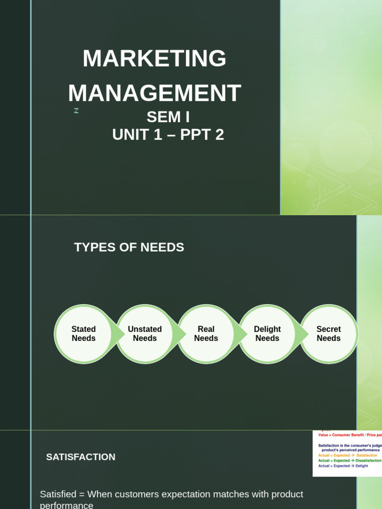 Marketing Management PPT 2 | PDF | Customer | Marketing
