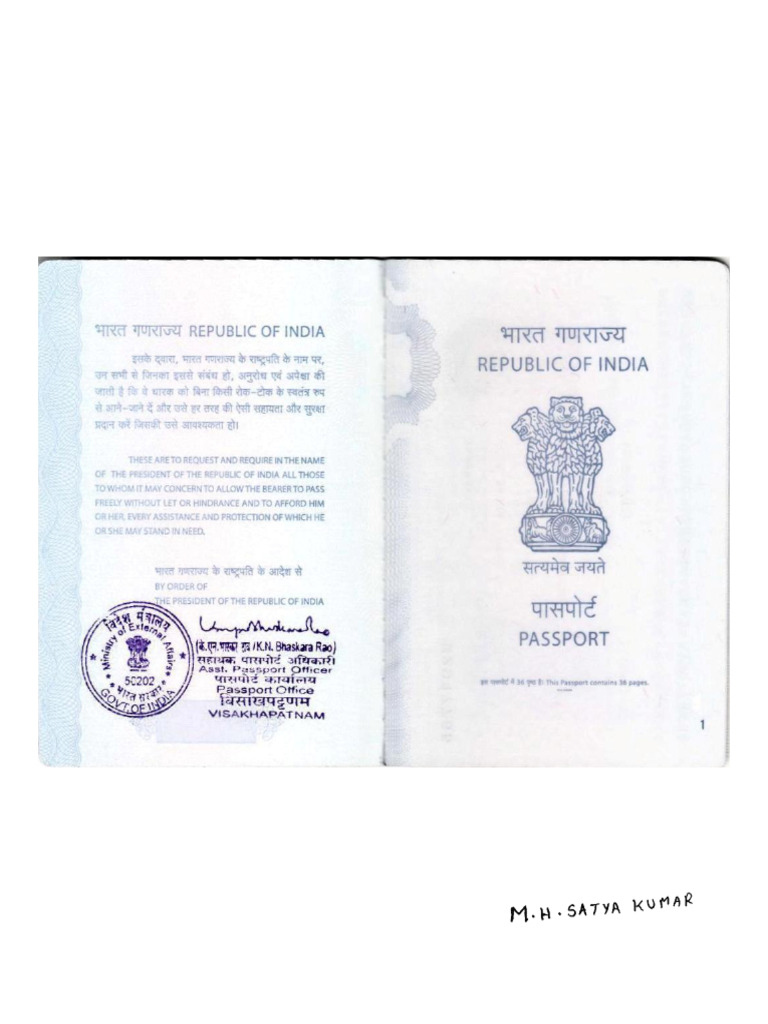 HEMANTH PASSPORT-signed | PDF