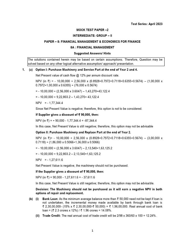 MTP 3 25 Answers 1681648853 | PDF | Dividend | Fiscal Multiplier