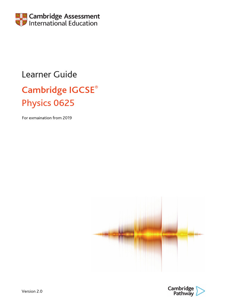 0625 Learner Guide (For Examination From 2019) | PDF | Momentum ...