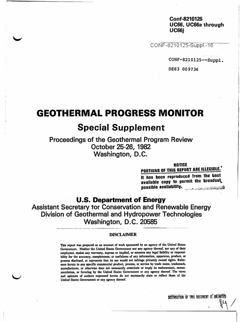 113 - Geothermal Progress Monitor | PDF | Heat Exchanger | Carbon
