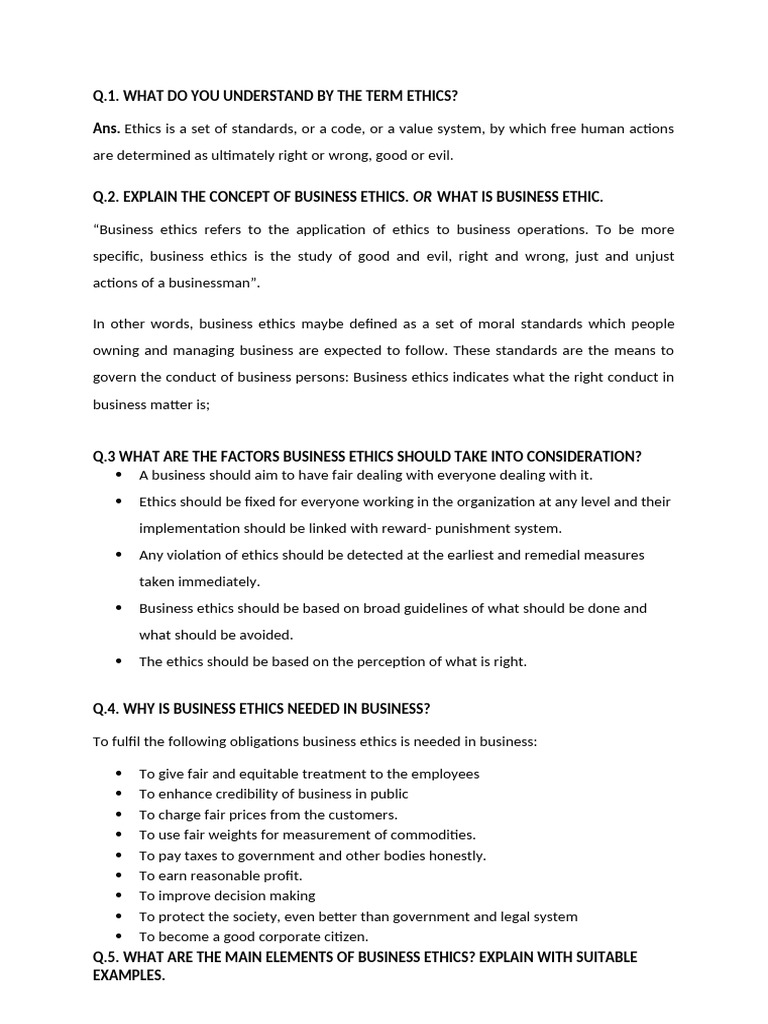 Business Ethics | PDF | Business Ethics | Morality