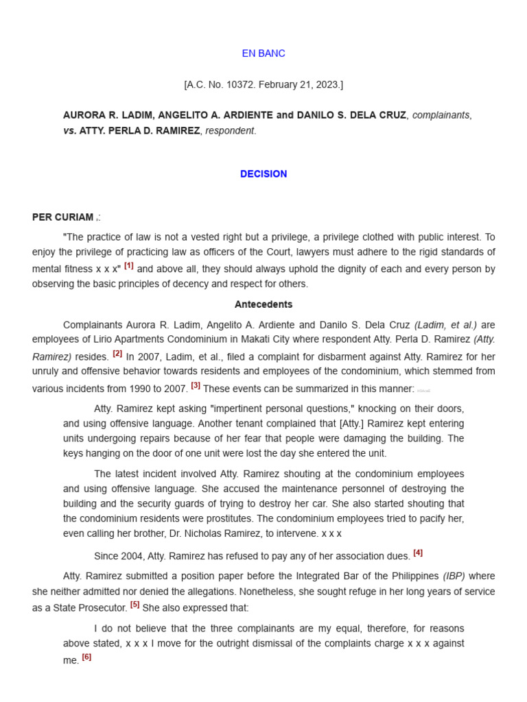 A.C. No. 10372 - AURORA R. LADIM, ANGELITO A. ARDIENTE and DANILO S ...